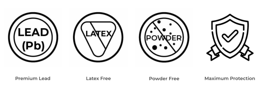 Angiographic Lead Gloves - Radiation Protection - USAXRAY